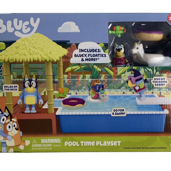 Bluey | Toys | Bluey Pool Time Playset | Poshmark